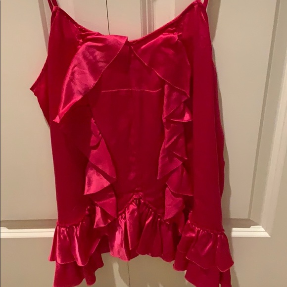 Banana Republic | Tops | Banana Republic Heritage Pink Frilly Tank Sz S ...